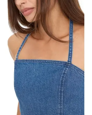 Good American The Denim Recess Top