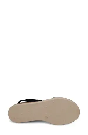 Vaneli Huggy Slingback Platform Wedge Sandal - Black