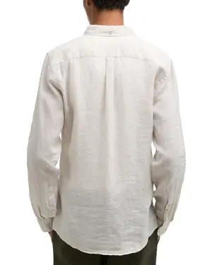Barbour Linton Linen Tailored Shirt - Mist