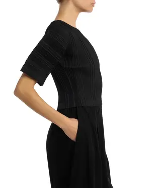 Issey Miyake Rib Pleats Top