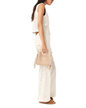 Maje Laros Floral Guipure Lace Waistcoat
