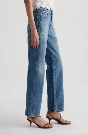 Ag Brinley Mid-rise Straight-leg Jeans