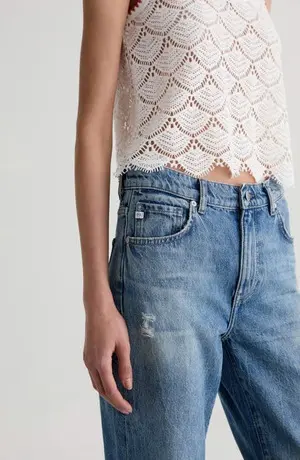 Ag Brinley Mid-rise Straight-leg Jeans