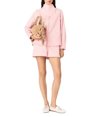 Maje Cionea Removable Scarf Shirt