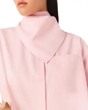 Maje Cionea Removable Scarf Shirt