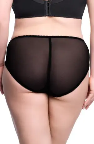 DITA VON TEESE Dahlia High Cut Briefs - Black
