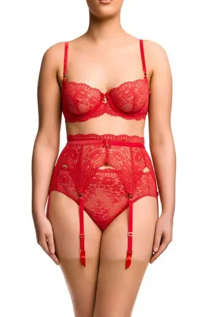DITA VON TEESE Floradora Lace Suspender Belt