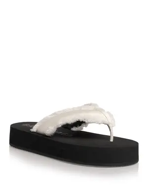 Balenciaga Jet Lag Thong Sandals Bianco