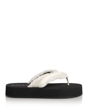 Balenciaga Jet Lag Thong Sandals - Bianco