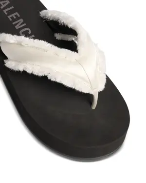 Balenciaga Jet Lag Thong Sandals - Bianco
