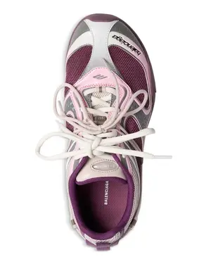 Balenciaga Radar Gradient Lines Sneakers - Prune