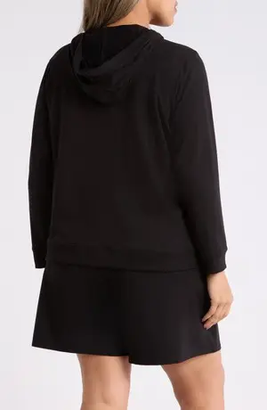 Eileen Fisher Hooded Zip Jacket