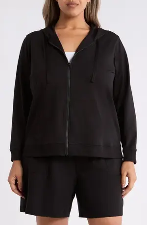 Eileen Fisher Hooded Zip Jacket