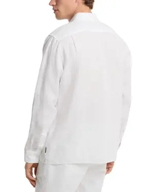 Michael Kors Classic Fit Linen Shirt - White