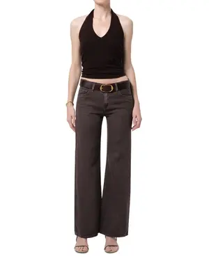 Citizens Of Humanity Nora Linen Trousers - Charcoal