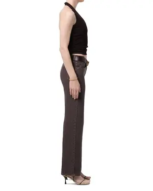 Citizens Of Humanity Nora Linen Trousers - Charcoal