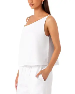SNDYS. Ismene One Shoulder Top - White