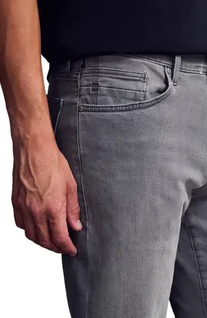 GENERAL DENIM WORKS Bridge Straight-leg Jeans - Mid Smoke Brushed