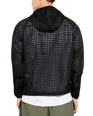 PLEASURES System Hooded Basketweave Jacket - Black