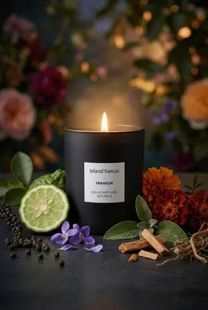LELAND FRANCIS Franklin -bougie Parfumée Naturelle Candle
