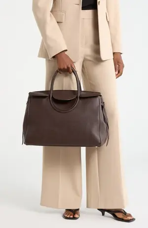 Staud Maude Carryall Leather Tote