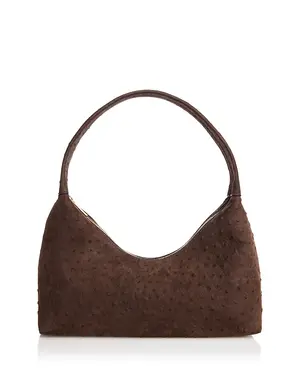 MANSUR GAVRIEL Candy Embossed Leather Baguette - Ebony