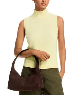 MANSUR GAVRIEL Candy Embossed Leather Baguette - Ebony