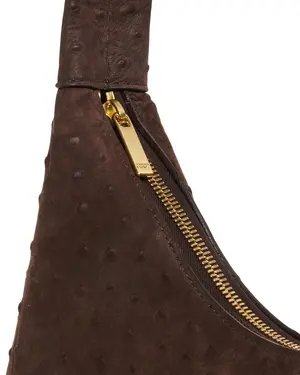 MANSUR GAVRIEL Candy Embossed Leather Baguette - Ebony