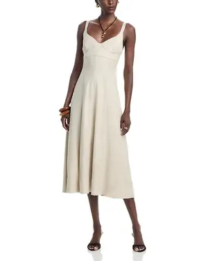 TOCCIN Arya Bustier Midi Dress - Desert