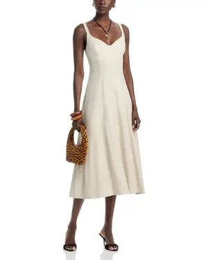 TOCCIN Arya Bustier Midi Dress - Desert