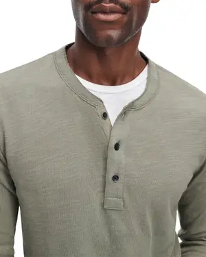 Rag & Bone Classic Flame Henley Tee - Lichen