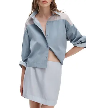 Women's 3/4 Sleeve Buttondown Shirts
