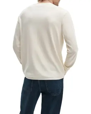 Rag & Bone Washed Henley Shirt - Chalk