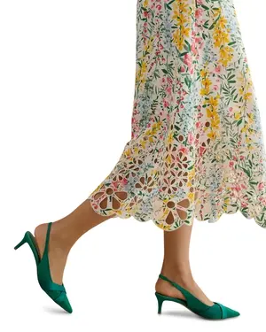 HOBBS LONDON Petite Christie Button Front Dress