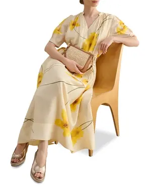 HOBBS LONDON Limited Edition Floral Midi Dress
