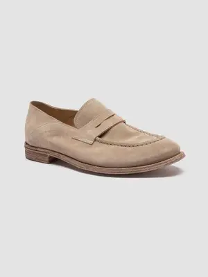 Officine Creative Lexikon 516 Leather Penny Loafers - Beige