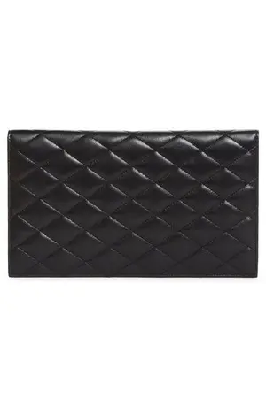 Saint Laurent Paris Diamond Quilt Pouch