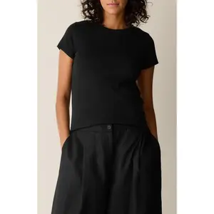Eileen Fisher Crewneck T-shirt - Black