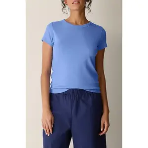 Eileen Fisher Crewneck T-shirt - Cornflower