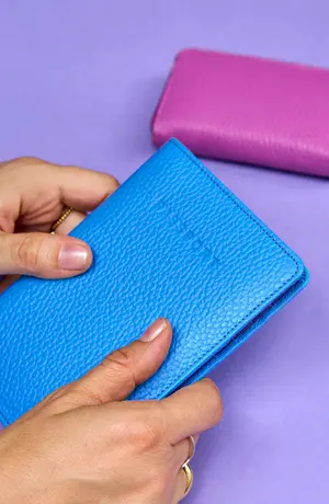 TUSK Ascot Passport Wallet - Azure