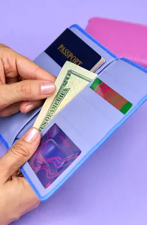 TUSK Ascot Passport Wallet - Azure