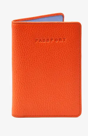 TUSK Ascot Passport Wallet Orange