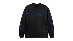 REVENGE Golden State Warriors Lightning Logo Long Sleeve Tee Shirt