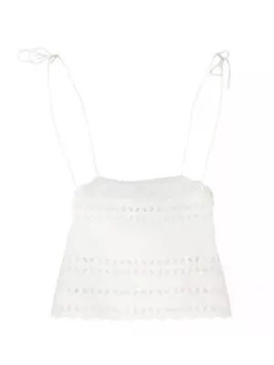 Faithfull The Brand Broderie Scalloped Top