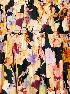 Ulla Johnson Vidri Cami Floral Midi Dress - Black