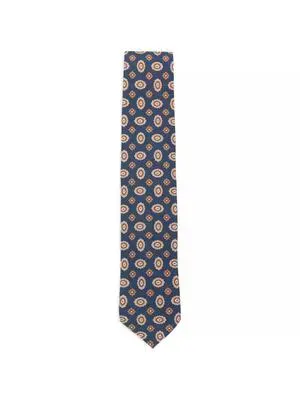 LARDINI Patterned Neck Tie - Blue