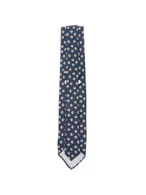 LARDINI Geometric-print Tie