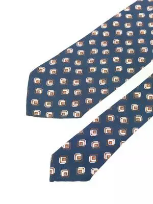 LARDINI Geometric-print Tie