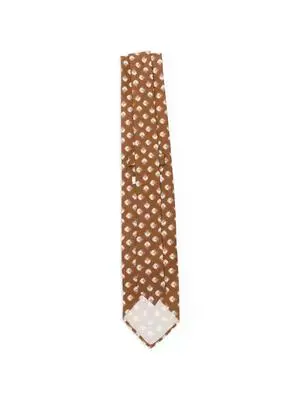 LARDINI Geometric Print Necktie