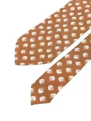 LARDINI Geometric Print Necktie